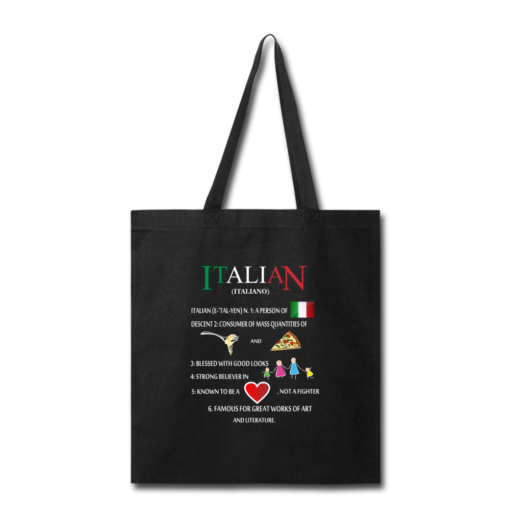 Italian (Italiano) noun Cotton Tote Bag